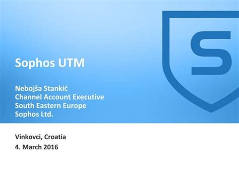 Sophos Certified Engineer Ppt