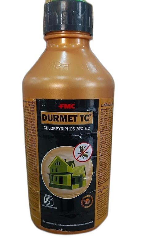 1litre Fmc Durmet Tc Insecticide Bottle Chlorpyriphos 20 Ec At ₹ 400