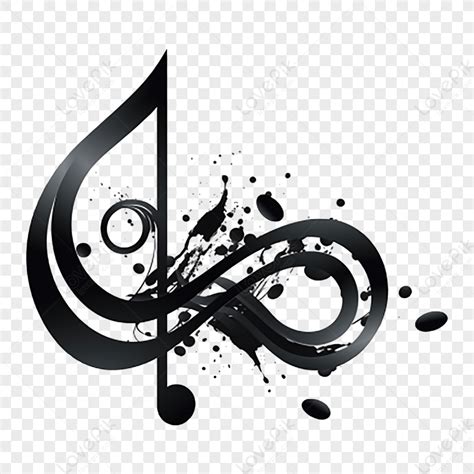 音符黑色韻律音樂音符樂譜創意png圖案素材免費下載，可愛卡通圖片，尺寸2500 × 2500px Lovepik
