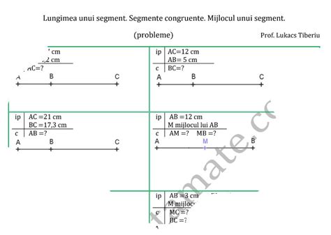 Invatamate Lungima Unui Segment Mijlocul Segmentului