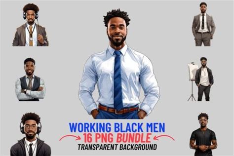 Watercolor Working Black Men Sublimation Graphic By Digitalcreativeden
