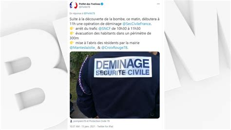 Mantes la Jolie opération de déminage après la découverte d une bombe