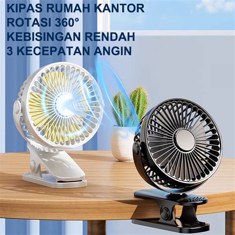 Jual Kipas Mini Clip Mini Fan Rotating Kipas Angin Meja Mini Jepit Portable Usb Kipas Angin