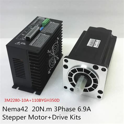 Nema 42 20nm Stepper Motordrive Kits 3phase 69a 110mm Nema42 Hybrid