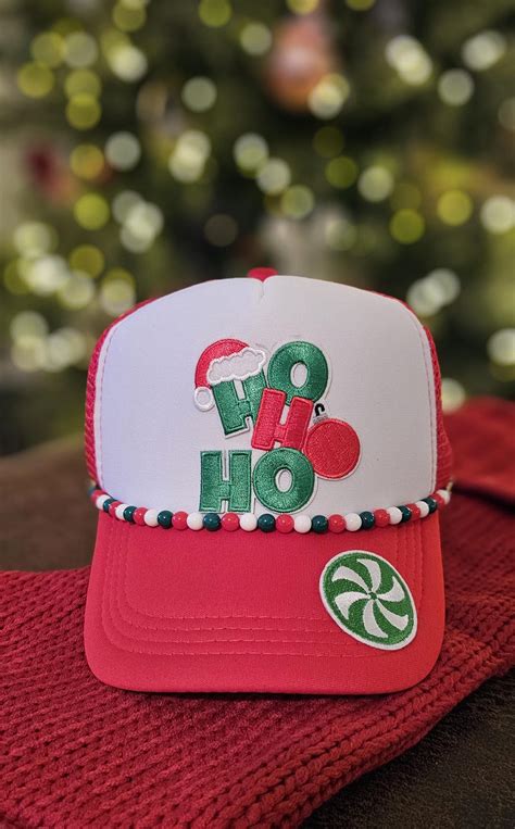 Trucker Hat Christmas Fun Etsy