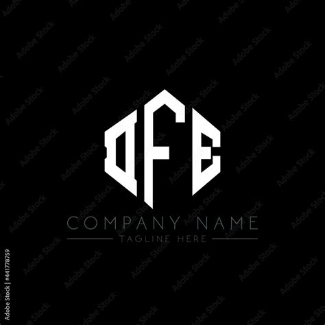 Dfe Letter Logo Design With Polygon Shape Dfe Polygon Logo Monogram