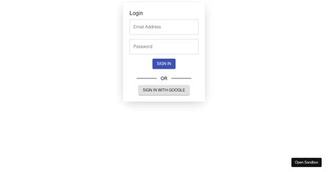 Login Forked Codesandbox