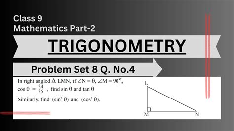 Trigonometry Class 9 Problem Set 8 Q 4 Youtube