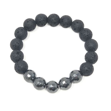 Lava And Hematite Bracelet Oceans Allure