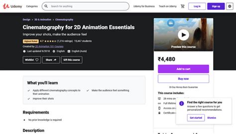 Top Online Cinematography Courses Learn Now Tangolearn