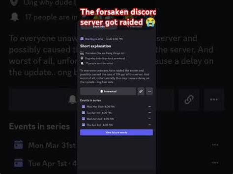 The forsaken discord server got raided 😭😭😭 #forsaken #forsakendiscord # ...