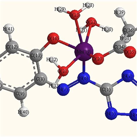 The Optimized Structure Of C1 Complex Download Scientific Diagram