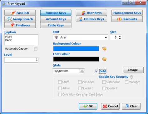 Previous Keypad Level