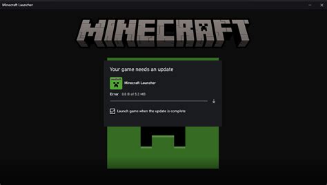 Error While Launching Minecraft Launcher Rminecraft