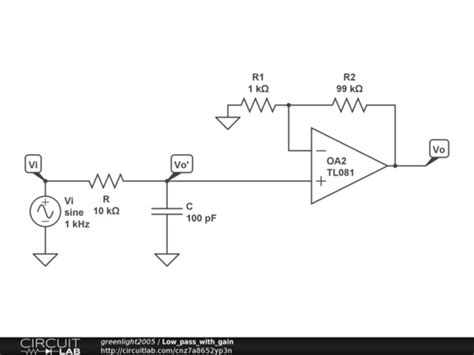 Lowpasswithgain Circuitlab