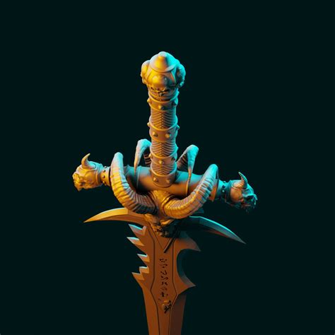 Obj File Frostmourne Arthas The Lich King Sword From World Of