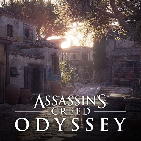 The Title For The Video Game Assassins Greed Odyssey Is Shown In