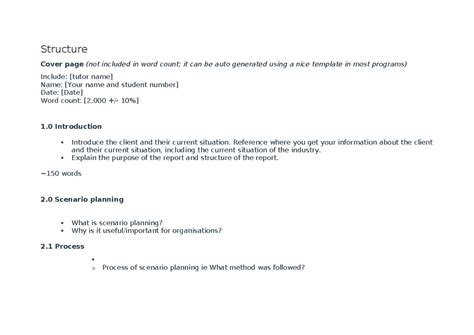 Bsb105 A1 Structure Structure Cover Page Not Included In Word