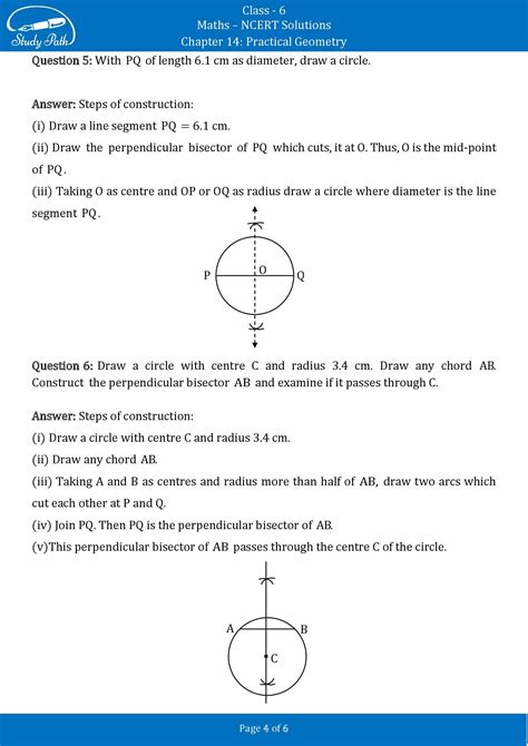 Class 6 Maths Exercise 145 Chapter 14 Practical Geometry Solutions