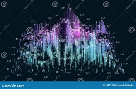 Abstract 3d Big Data Concept Futuristic Infographics Design Complexity Stock Vector