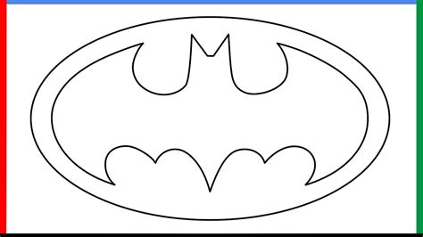 How To Draw Batman Logo Step By Step For Beginners Youtube