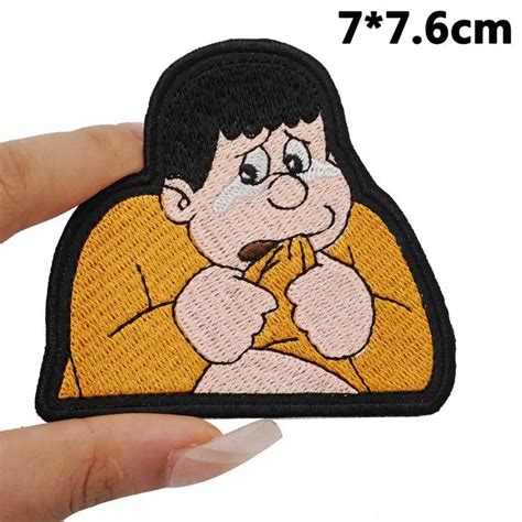 Doraemon Takeshi Goda Crying Embroidered Patch — Little Patch Co
