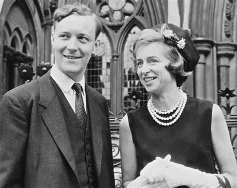 British Labour Party Mp Tony Benn Wife Caroline Outside Royal Courts