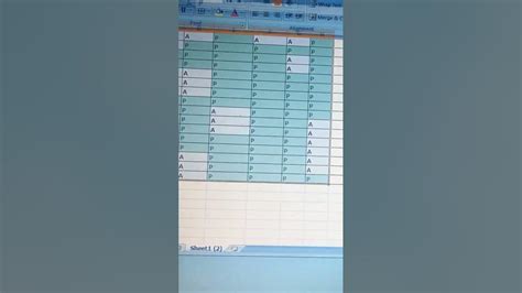How To Make Attendance Sheet Conditionformatting And Formulas Countif
