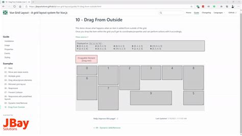 Drag From Outside Element Render Lagging Issue 544 Jbaysolutions