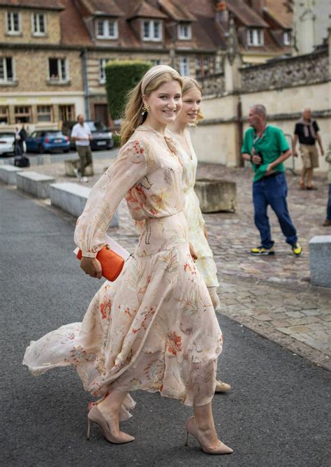 Princess Elisabeth And Princess Eleonore Attend Wedding Of The Count D