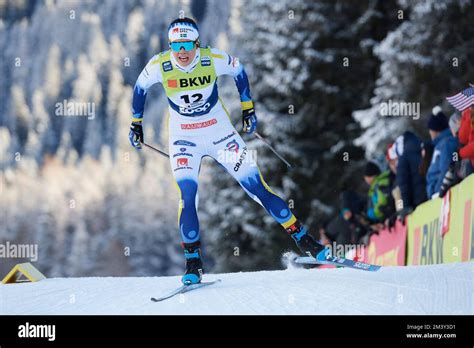 Davos Schweiz 17 Dezember 2022 Jenny Solin Beim Sprint Rennen Am