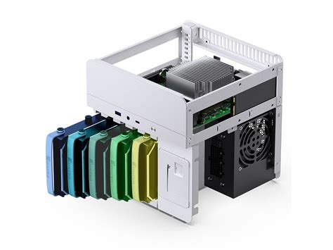 Jonsbo N2 Mini Itx Case White Kotelot Nas Tower Valkoinen