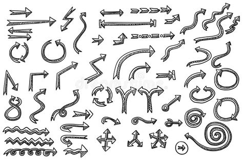 Colección Determinada Dibujada Mano Grande Del Vector De La Historieta