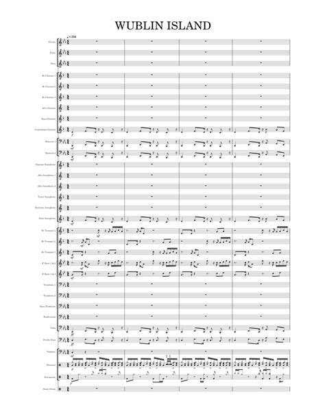 Wublin Island Big Blue Bubble Wublin Island Sheet Music For Trombone