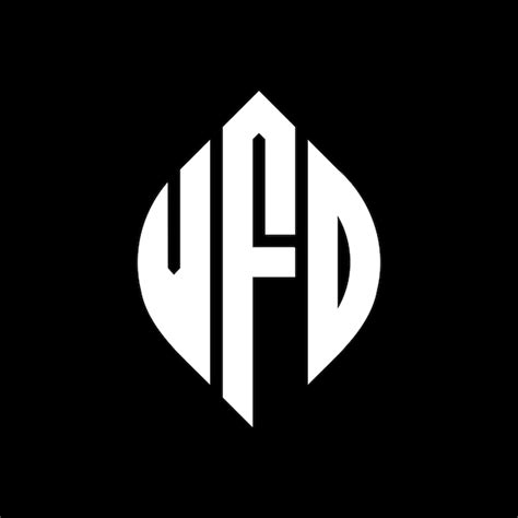 Premium Vector Vfd Circle Letter Logo Design With Circle And Ellipse