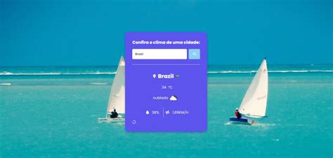 Aplicação De Clima Utilizando Openweatherapi Para Praticar Com Html Css E Javascript