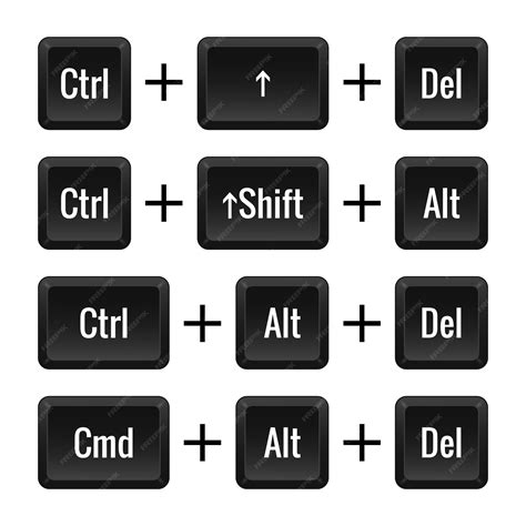 키보드 조합 Ctrl Shift Del Alt Cmd Hotkeys 통제 매크로 단축 명령 입력 입력 유형 레이아웃 컴퓨터