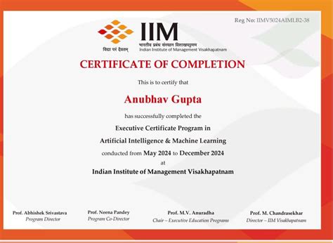 Anubhav Gupta On Linkedin Ai Machinelearning Iimvisakhapatnam