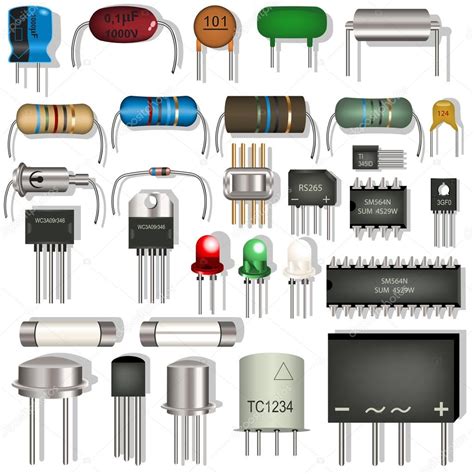 Composants électroniques — Image Vectorielle Stiven © 33166643