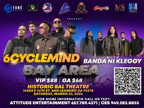 6CYCLEMIND With Banda Ni Kleggy US Tour 2024 Tickets San Leandro