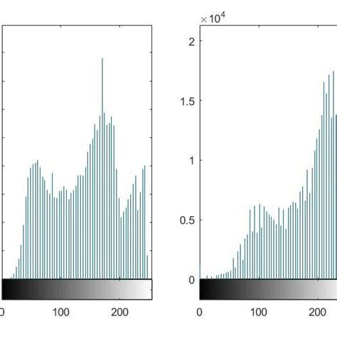 Histogram Before And After Gray Level Transformation Download Scientific Diagram