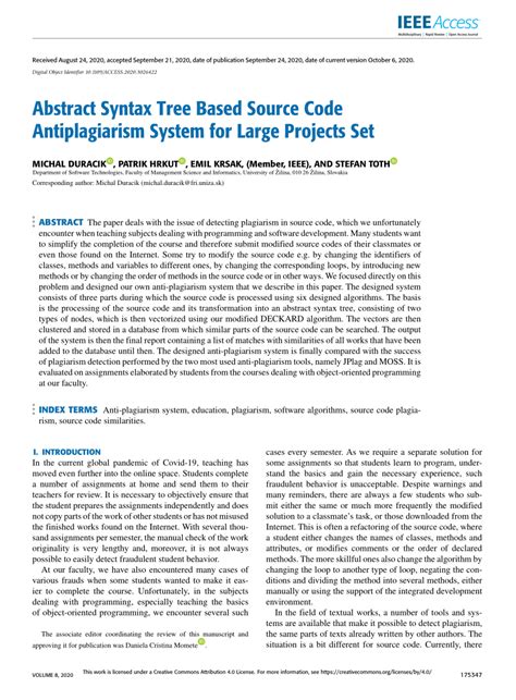 pdf abstract syntax tree based source code antiplagiarism system for