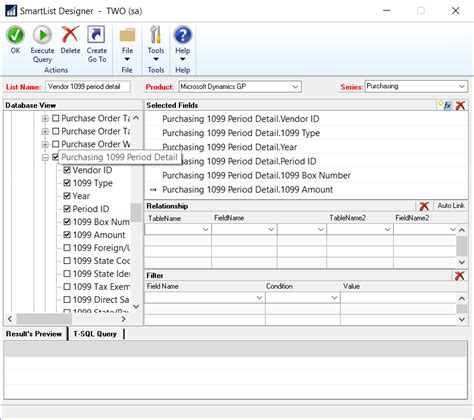 Create A Quick Smartlist To Pull Vendor 1099 Information In Dynamics Gp