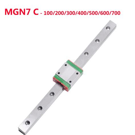 1PC MGN7 Linear Rail Guide Width 7mm Length 100 200 300 400 500 600 700