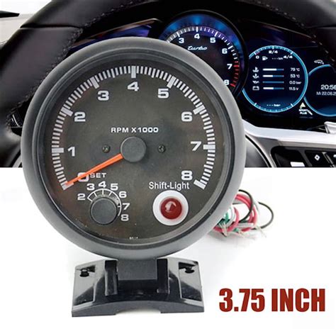 Tachometer Rev Counter 24 Red Racing