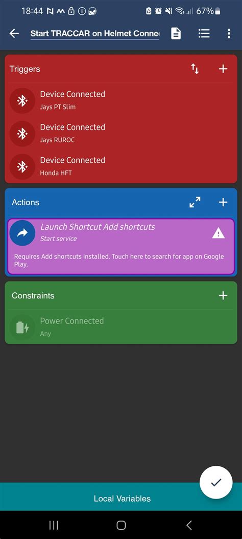 problem launching shortcut actions on android 13 r macrodroid