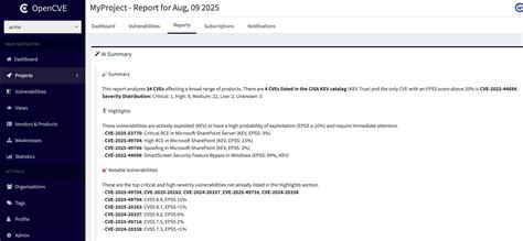 Opencve Documentation