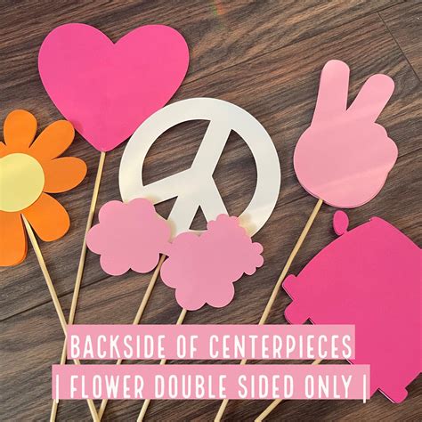 Groovy Centerpieces Birthday Party Celebration Etsy