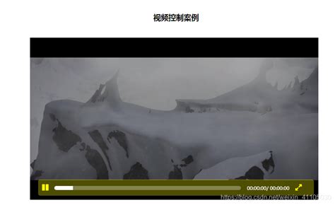 Js自定义多媒体video控制条（控制视频播放、进度、全屏案例）videojs自定义控制栏前端薛之谦的博客 Csdn博客