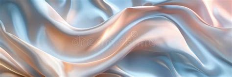 Soft Satin Fabric Waves Of Pastel Color Background Design Texture With Smooth Flowing Patterns